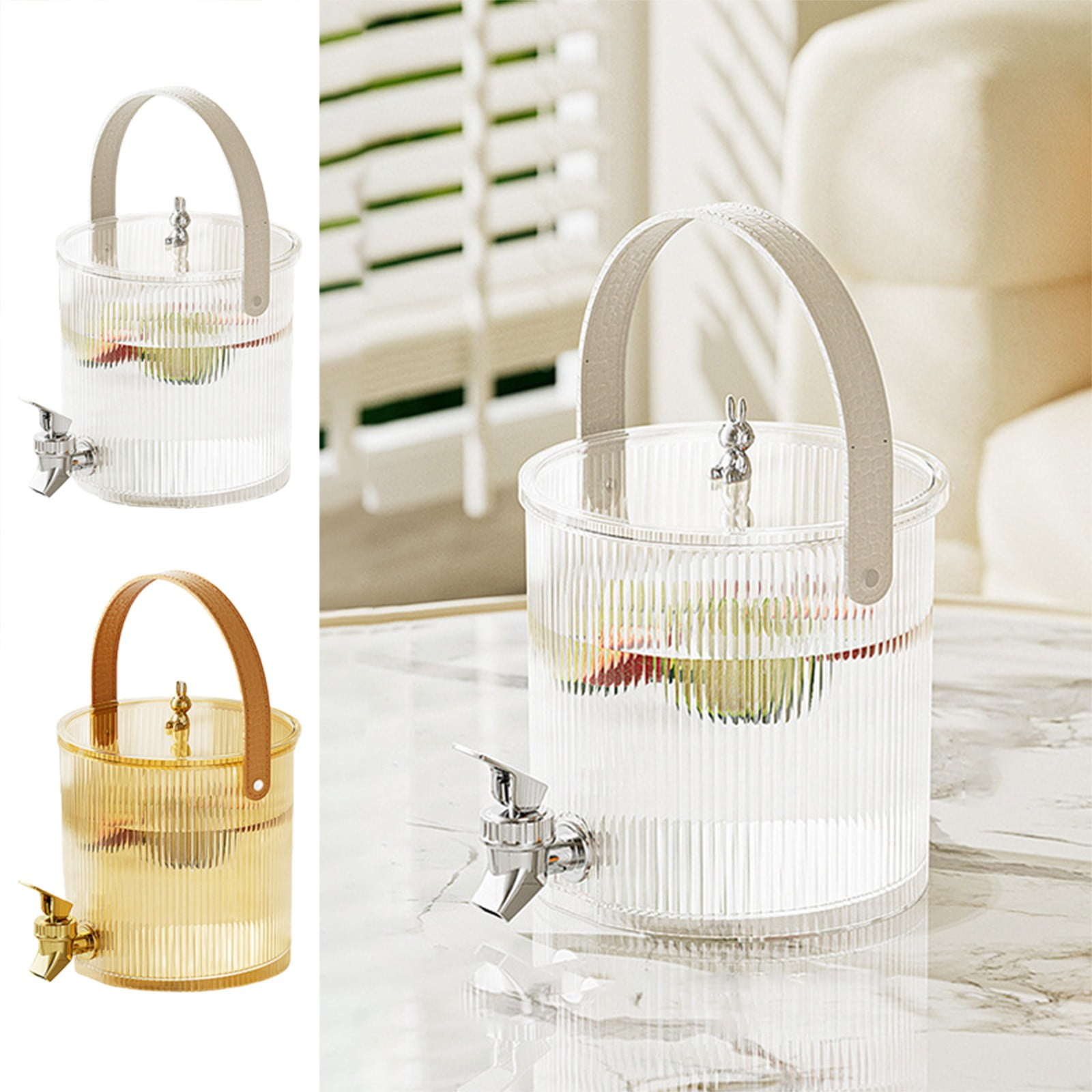 Cold Brew Pitcher with Tap | Large Capacity 3.5L Refrigerator Drink ...