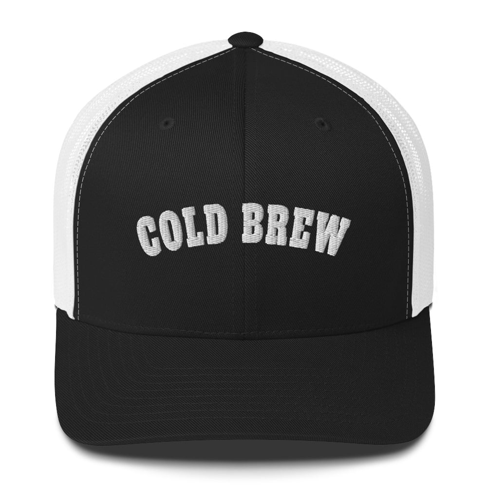 Cold Brew Trucker Cap (Black/ White) - Walmart.com