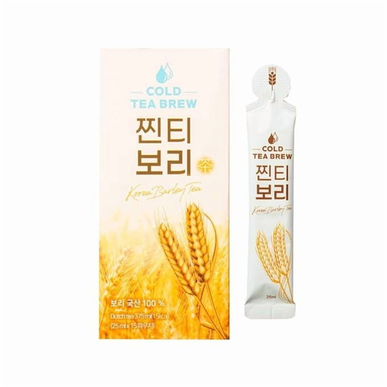 Cold Brewed Tea Syrup Extract Stick Type, Barley Flavor, 375mL (25mL x ...