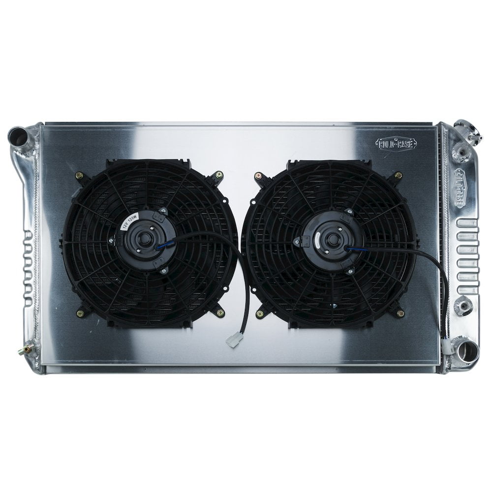 Cold Case Radiators 68-72 A-Body Radiator AT Dual 12in Fan Kit ...