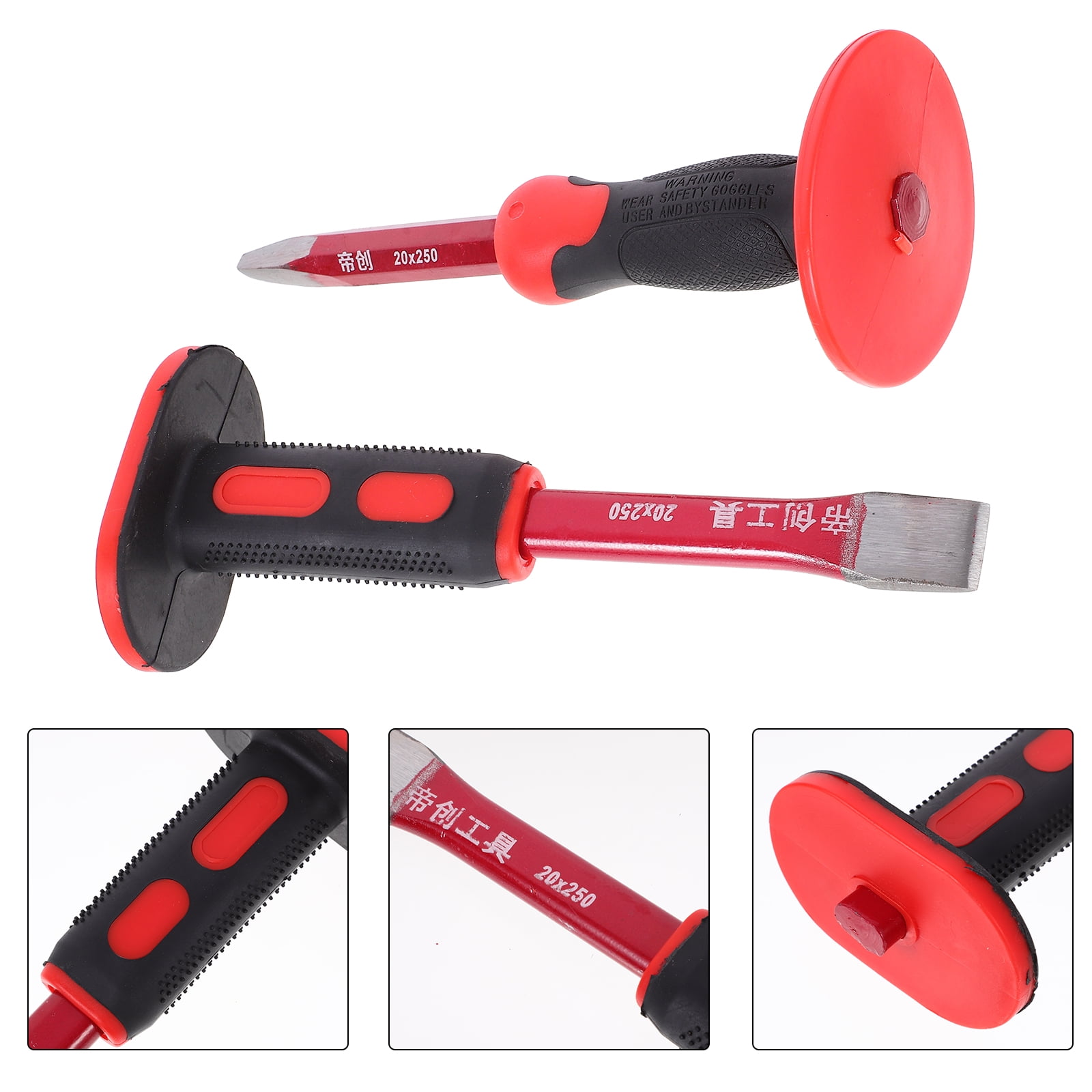 Cold Chisel, 1 Set Concrete Chisel 250mm Rock Chisel Set Masonry Tool ...