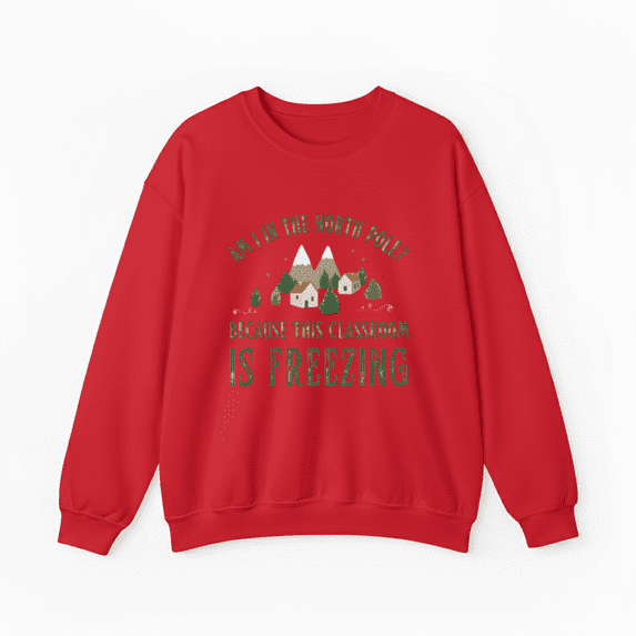 Cold Class Funny Teacher Christmas Classroom Freezing North Pole ...