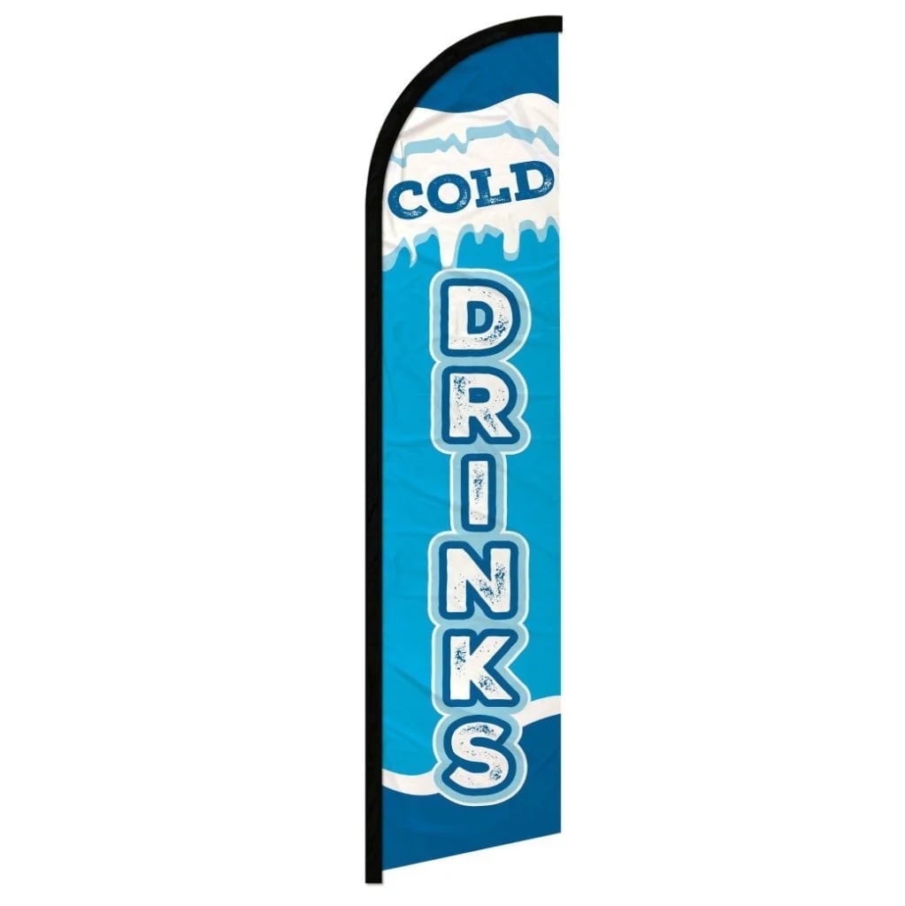 Cold Drinks Windless Banner Flag - Walmart.com