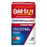 Cold-EEZE Cold Remedy Zinc Lozenges, Natural Cherry, Cold Relief, 25 Ct ...