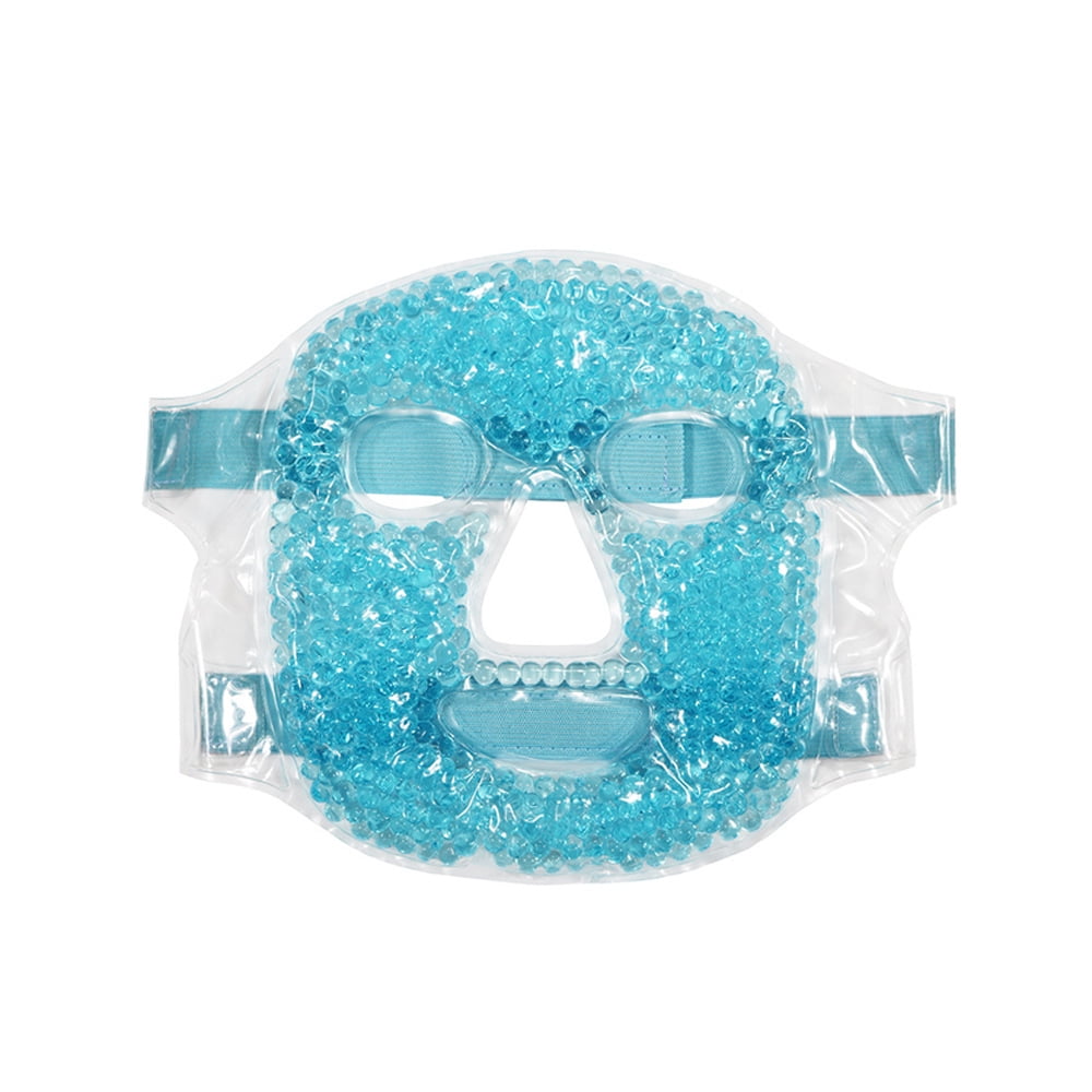 Cold Face Eye Mask Ice Pack ,Gel Beads Hot Heat Cold Compress Pack for ...