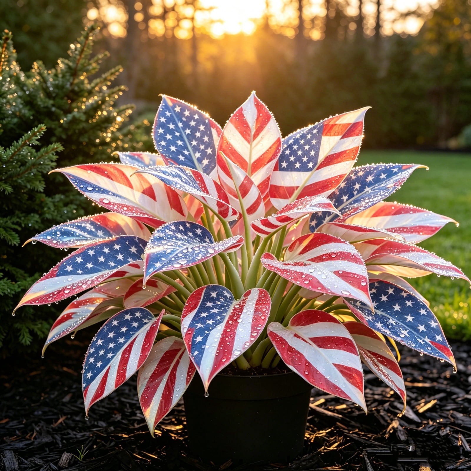 Cold Hardy Perennial - Unique Heart of Independence Hostas - Low ...