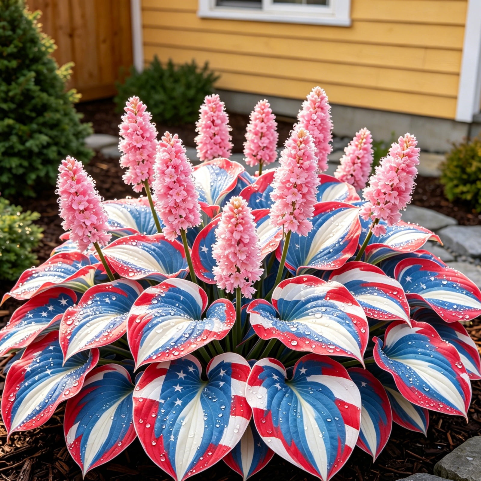 Cold Hardy Perennial - Unique Heart of Independence Hostas - Low ...