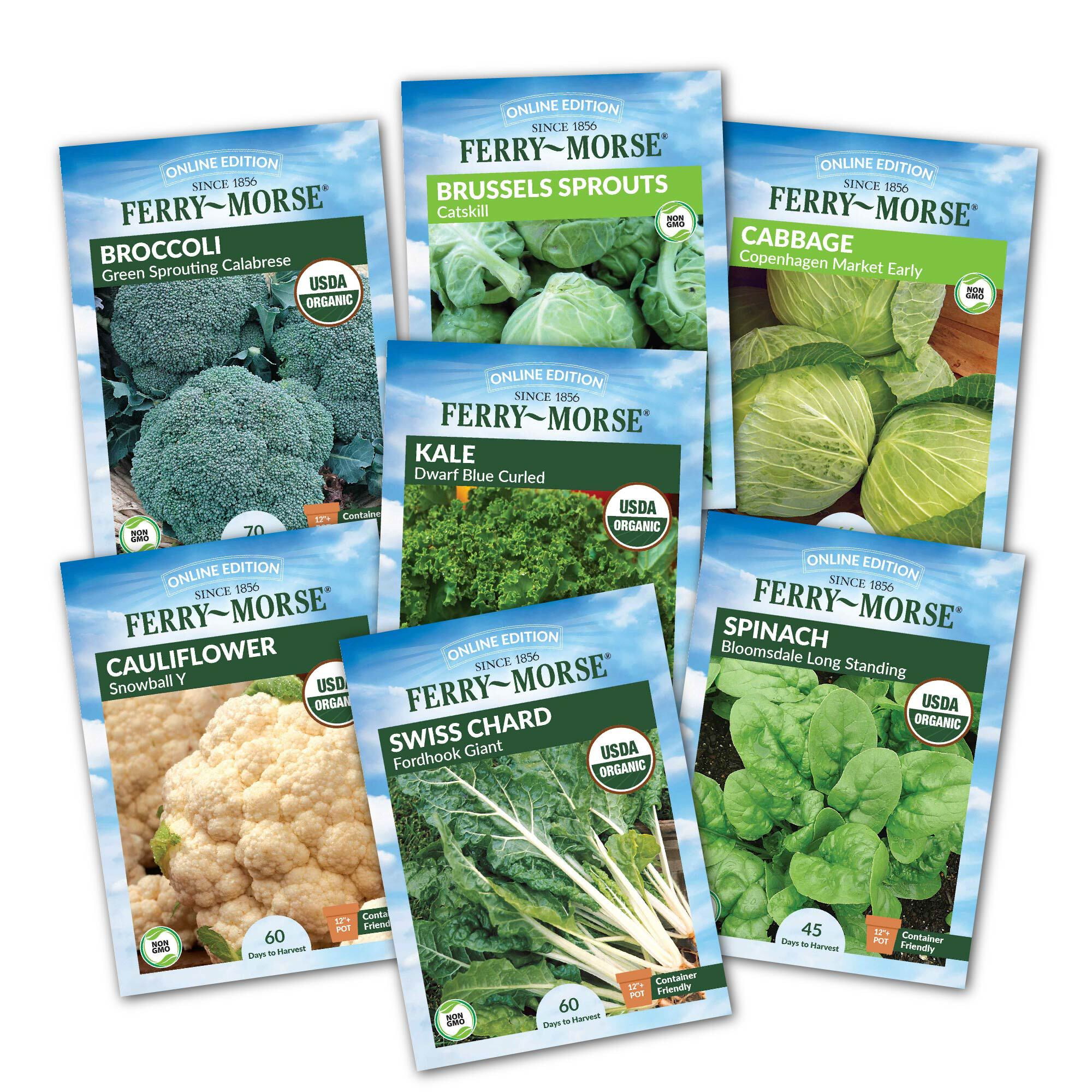 Ferry-Morse Cold Hardy Vegetable Seed Variety Pack - 7 Pack - Walmart.com