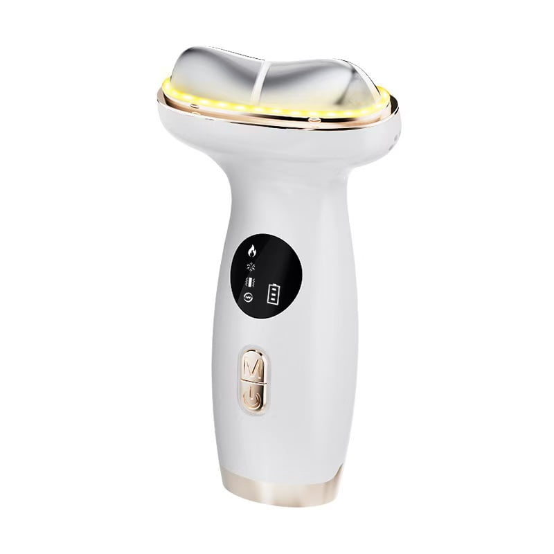 Cold Heat Facial Massager for Face Neck - LED Light Care Contouring ...