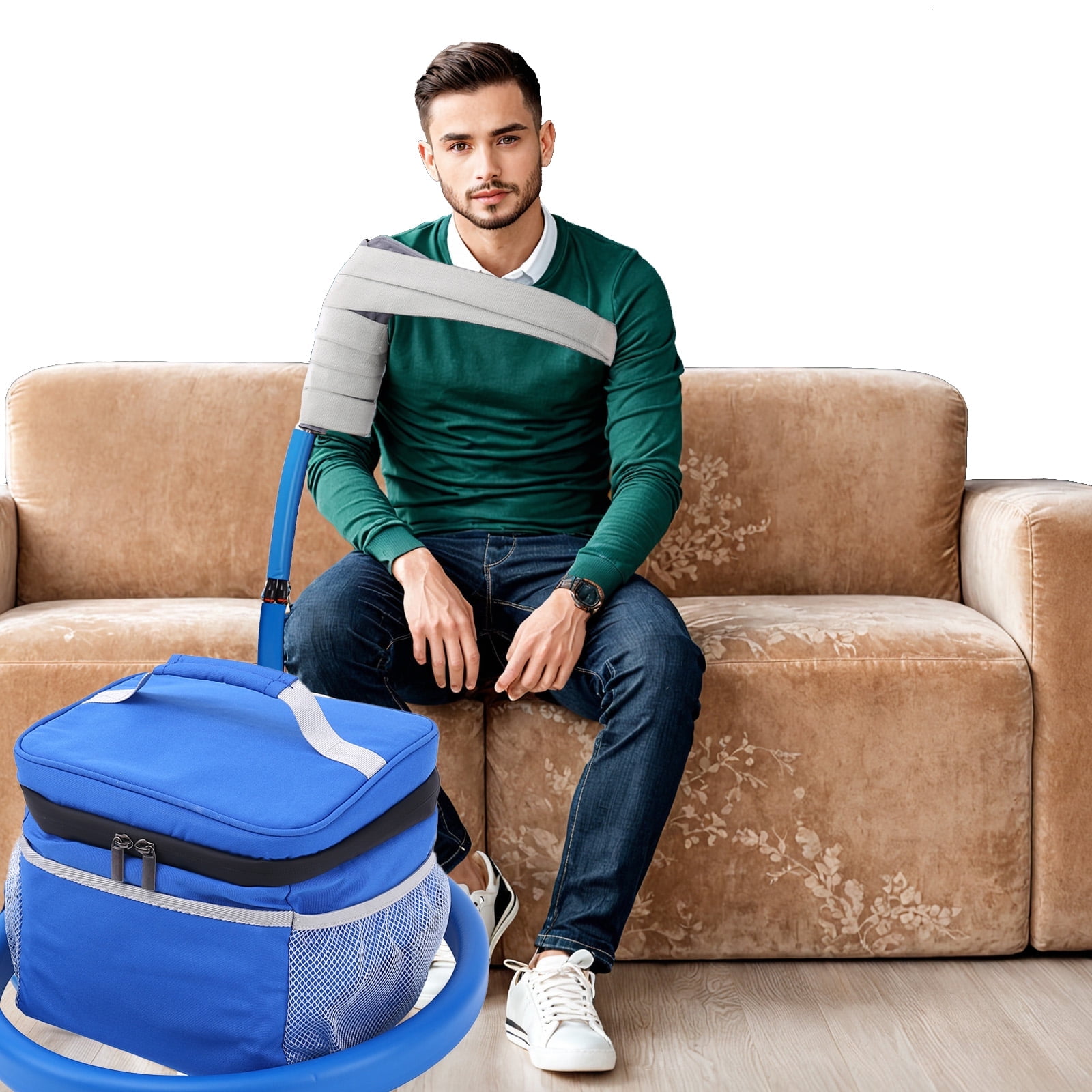 Cold Ice Machine Therapy System , Knee/Joint Pad, Cooling Reservoir and ...