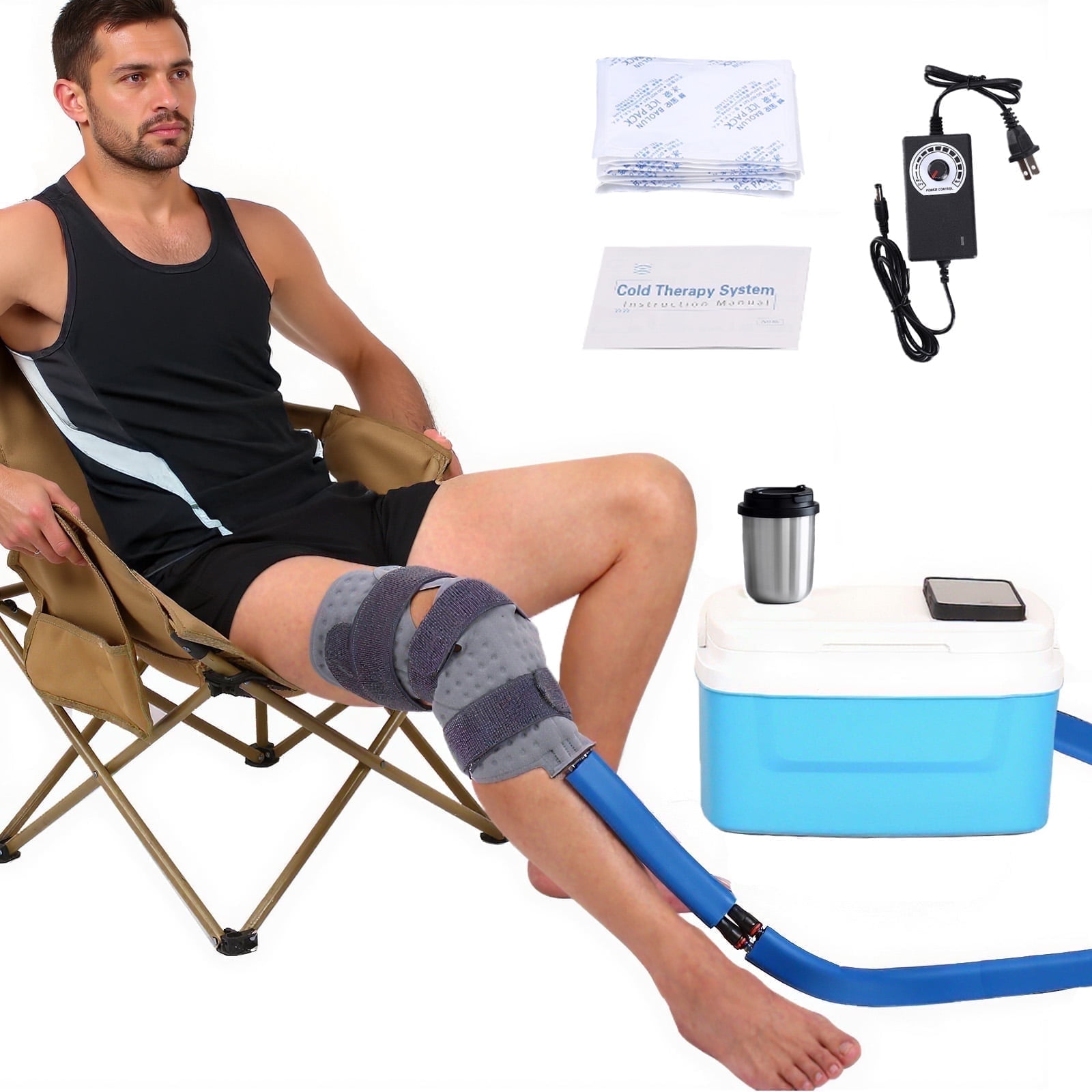 Cold Ice Machine for Knee Therapy System Knee/Joint Pad, Cooling ...