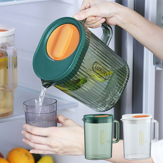 Cold Kettle Refrigerator Pitcher, Green Fruit Infuser Water Jug ...