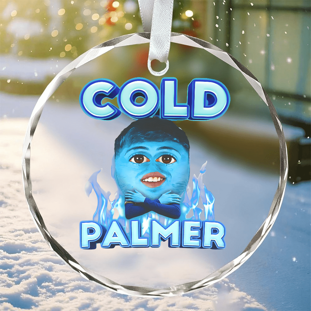 Cold Palmer Funny Meme Ornament, Home Decoration, Crystal Glass ...