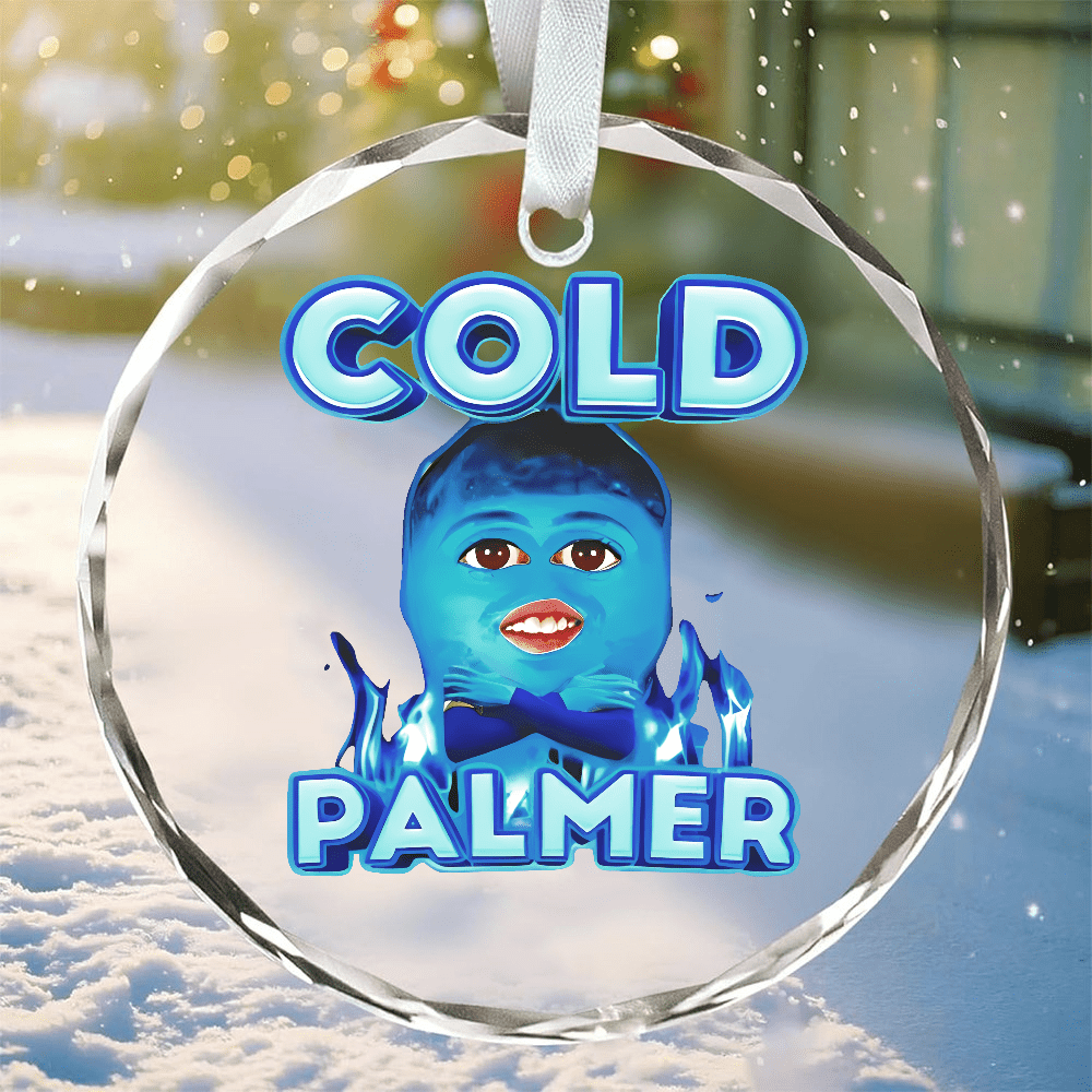 Cold Palmer Funny Meme Ornament, Home Decoration, Crystal Glass ...