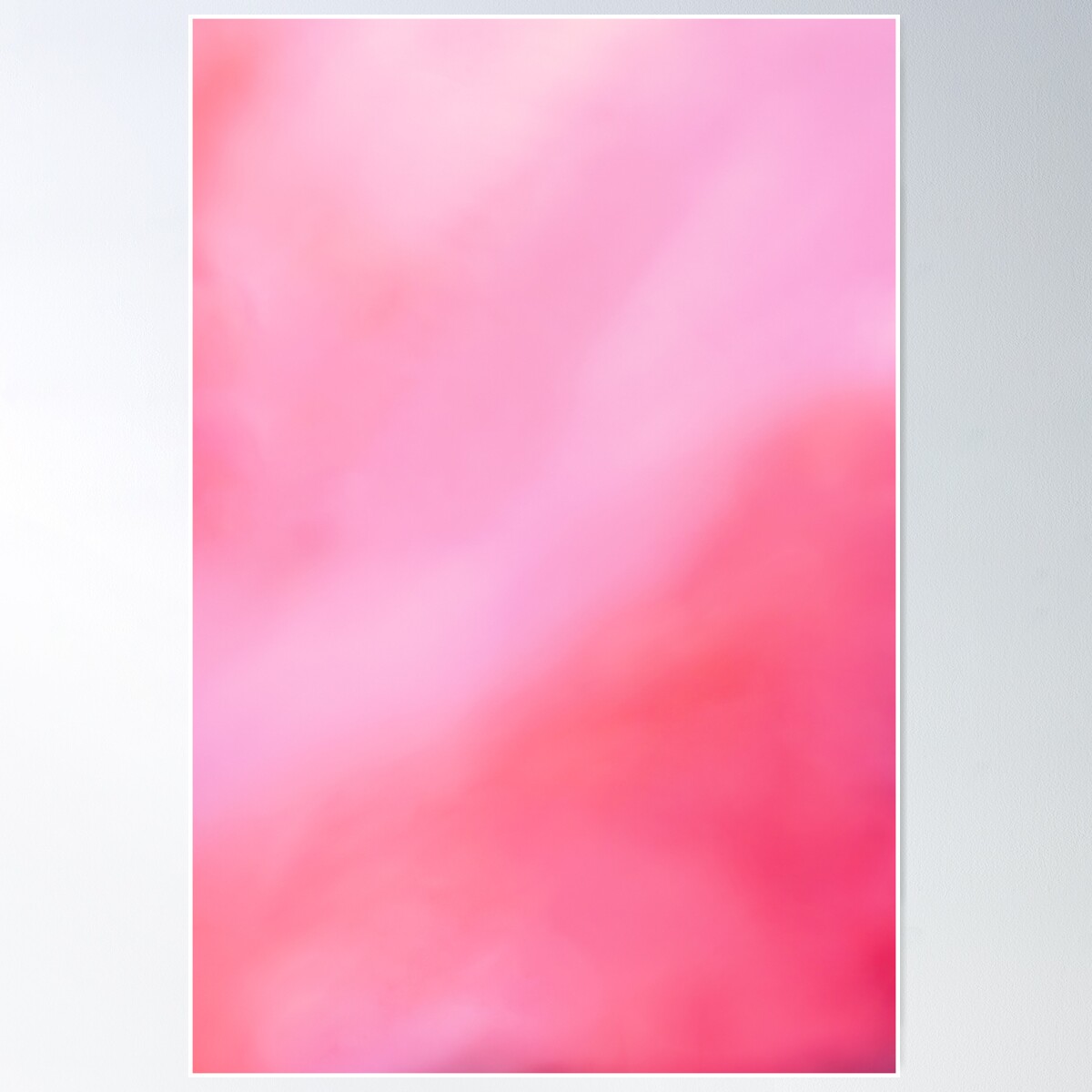 Cold Pink Blur Abstract Design Poster Wall Art, Modern Wall Decor For ...
