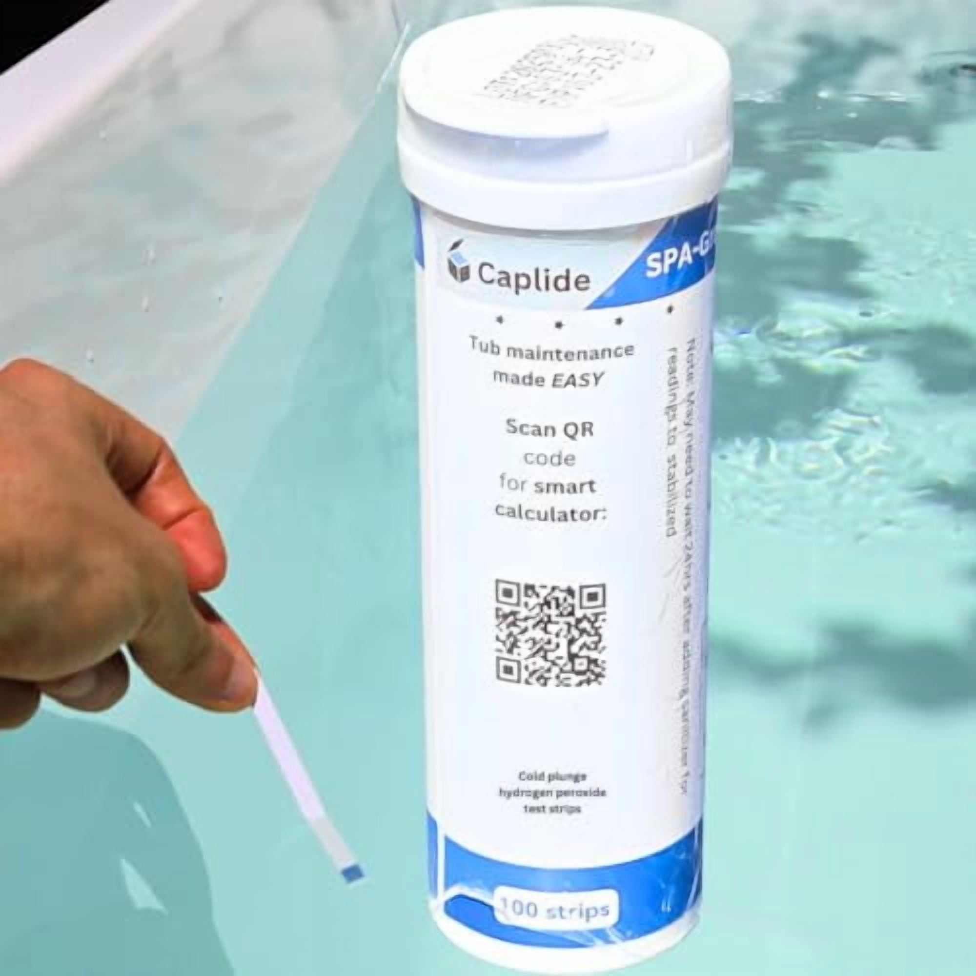 Cold Plunge Hydrogen Peroxide H2O2 Test Strips, 0-100 PPM, 100 Count ...