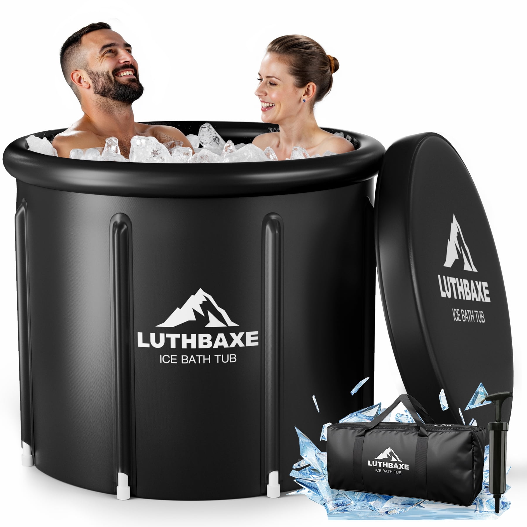 Cold Plunge Tub - XL Inflatable Ice Bath Tub for Athletes - Upgrade 116 ...