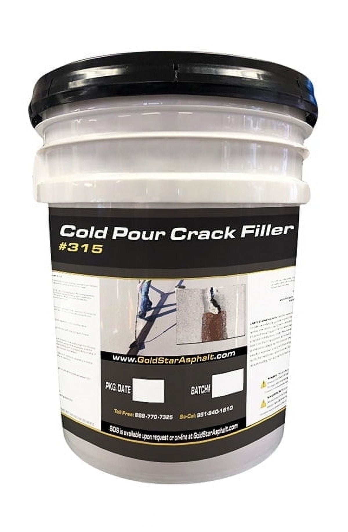 GoldStar Asphalt Products #315 Cold Pour Crack Filler 5GL Bucket ...