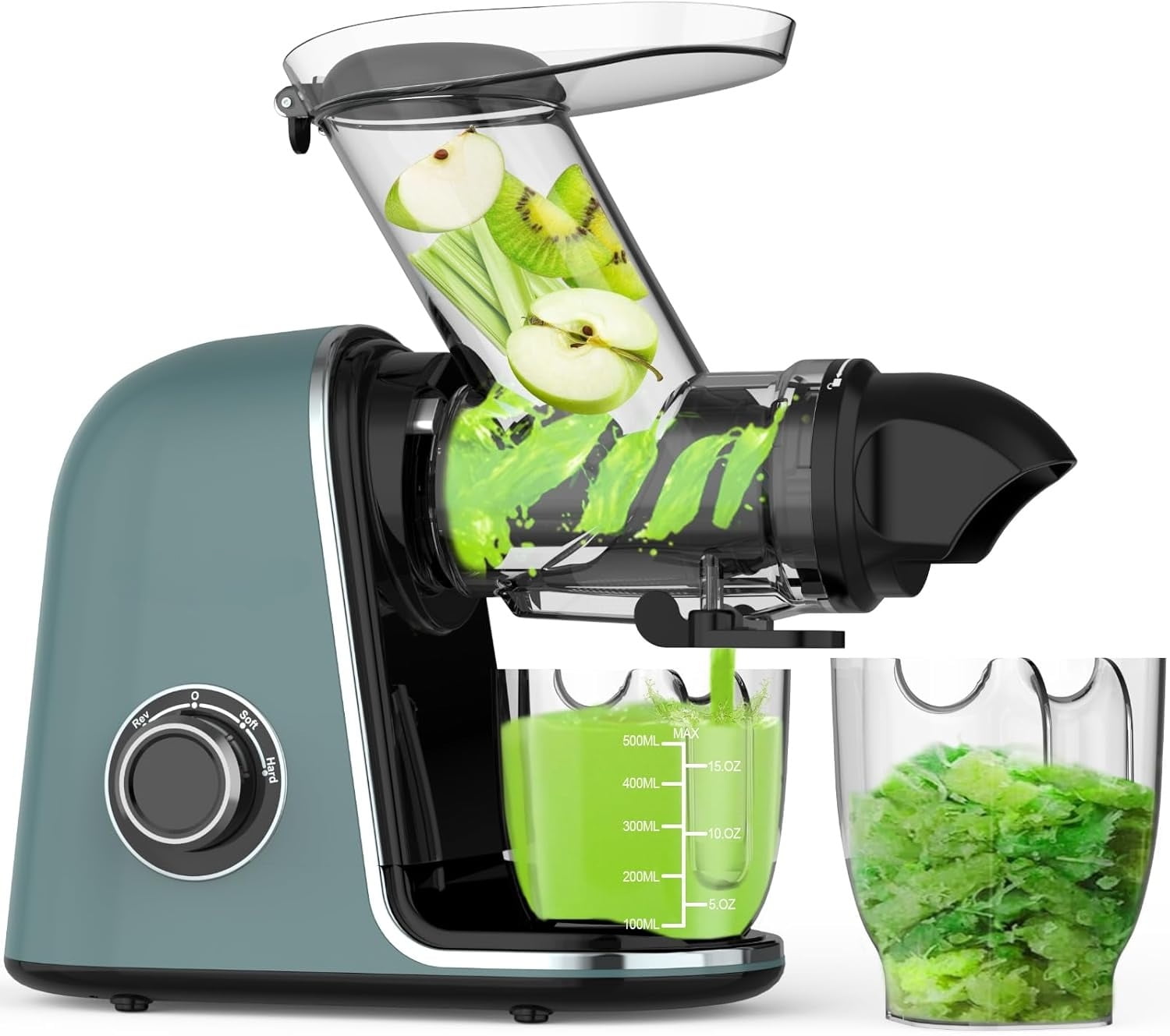 Cold Press Juicer Extractor, Slow Masticating Juicer Soft/hard Mode ...