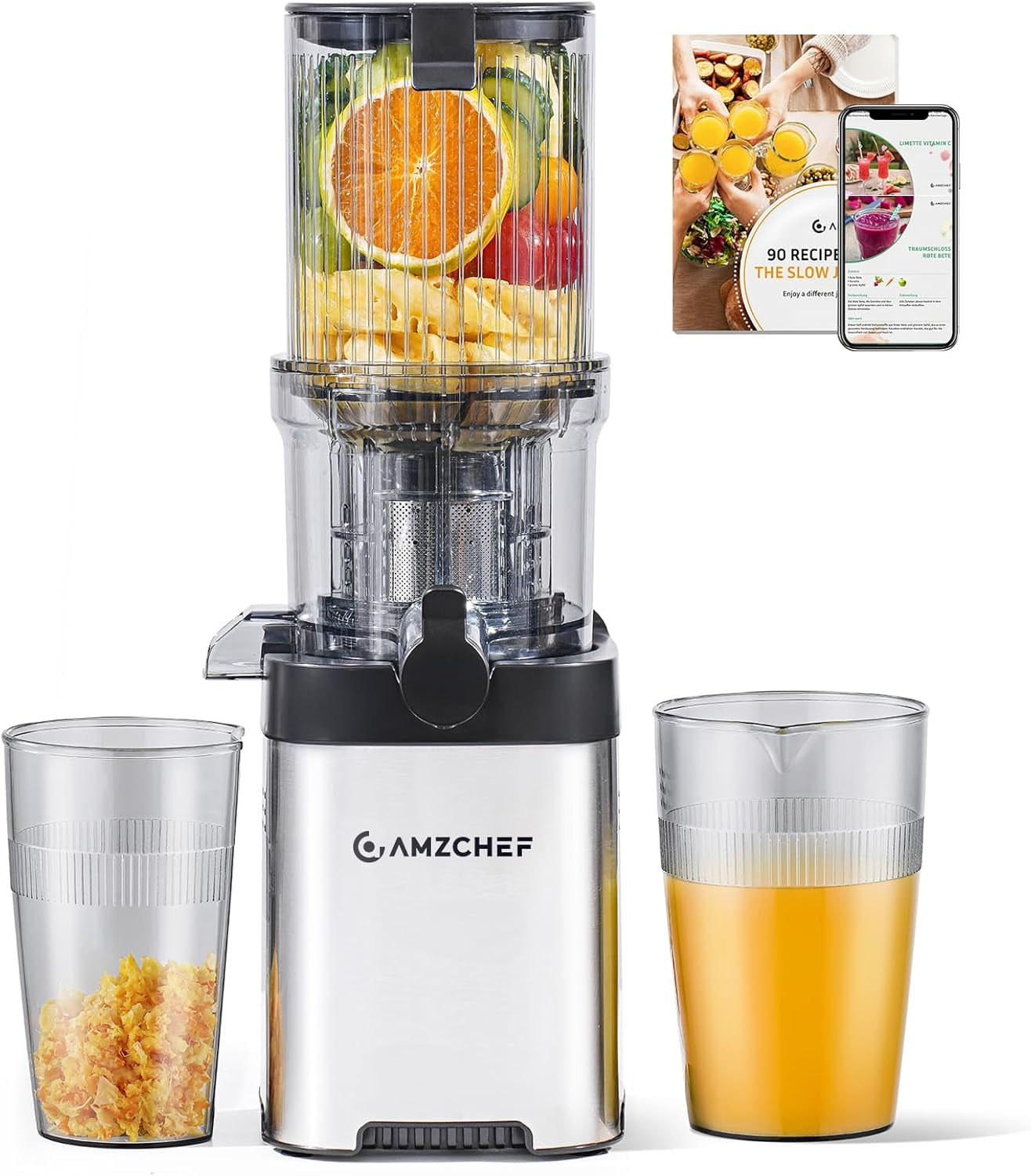 Cold Press Juicer, Juicers Machines - Wide Mouth & Large Feed Chute for ...