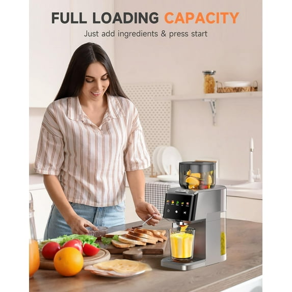 Cold Press Juicer - Large 5.12" Feed Chute, Easy to Clean, Slow ...