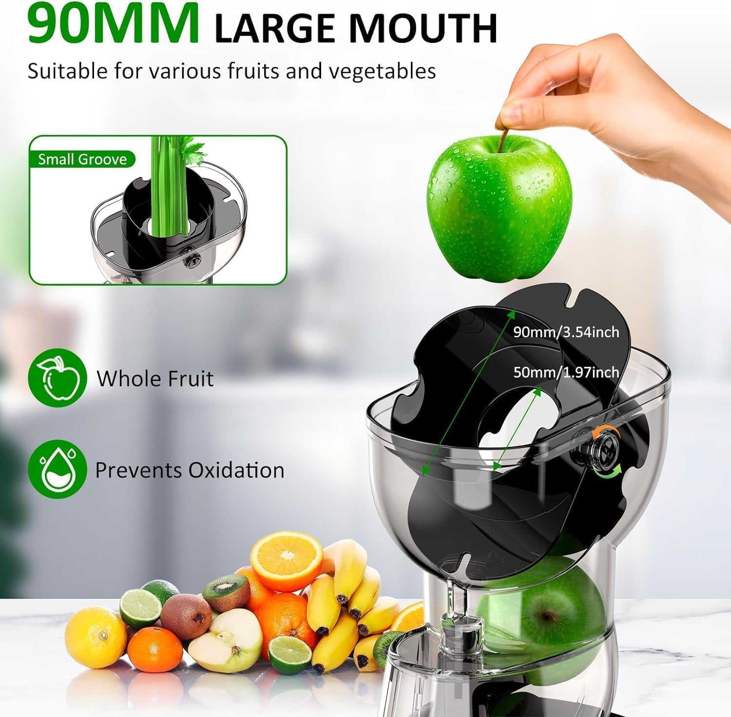 Cold Press Juicer Machines,300W Slow Masticating Juicer Machines ...