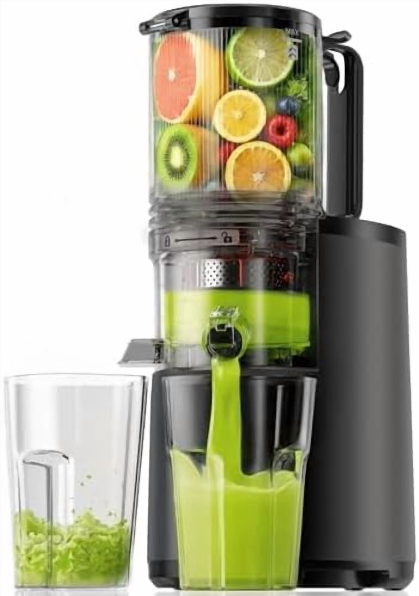 Cold Press Juicer Machines, 5.5" Wide Feed Chute, Slow Masticating ...