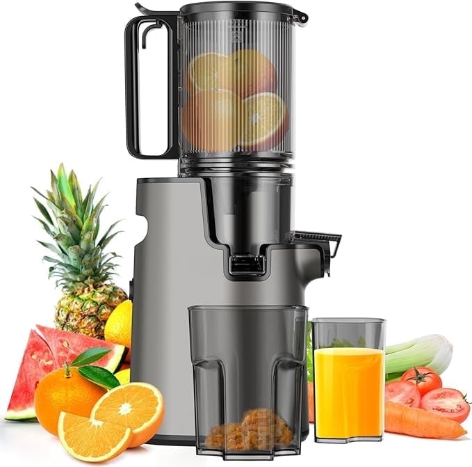 Aumpkin Cold Press Juicer, Juice maker with 5.4" Wide Feed Chute, 350W ...