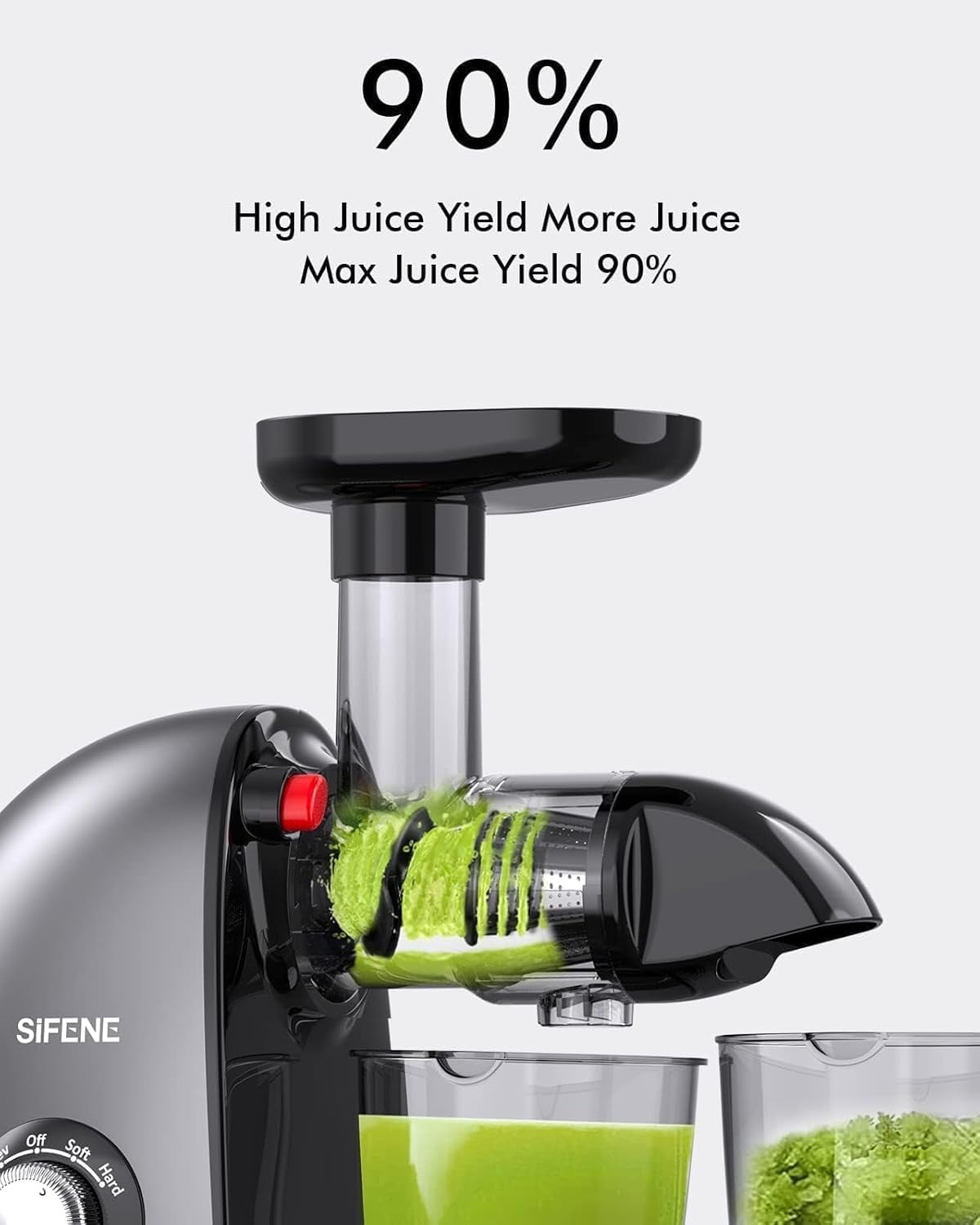 Cold Press Juicer, SiFENE Slow Masticating Juicer Machines for Fruit ...