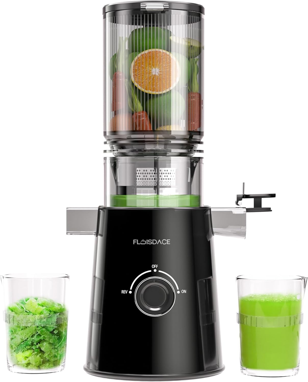 Cold Press Juicer, Slow Masticating Juicer Machines with 5" Feeding ...