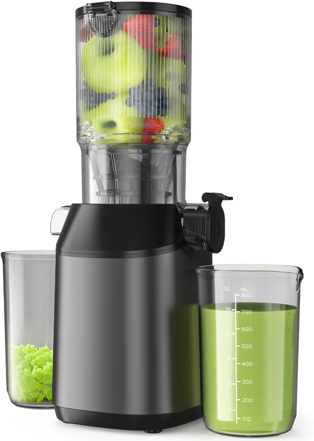 Cold Press Juicer, Slow Masticating Machines with 5.3" Extra Large Feed ...