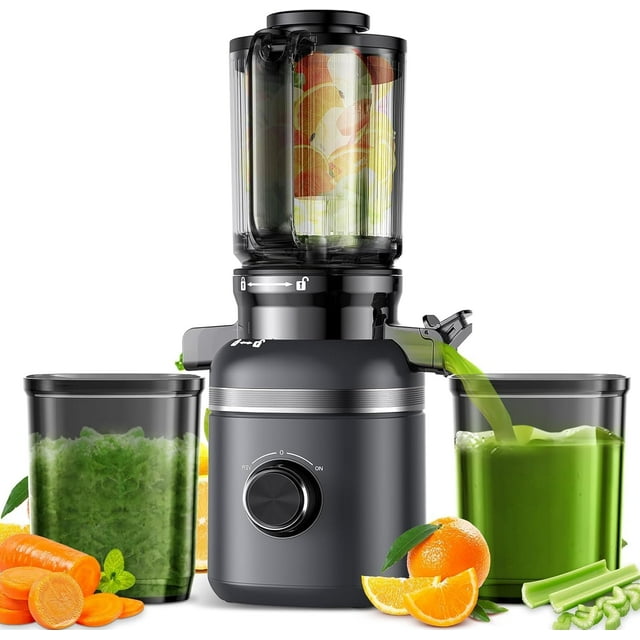 Cold Press Masticating Juicer Machines with Built-in Blades for Slicing ...