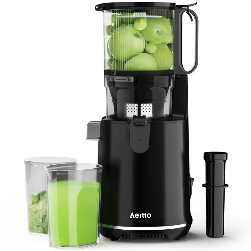 Cold Press Whole Masticating Juicer with 5.3" Large Feed Chute, 1.7L ...