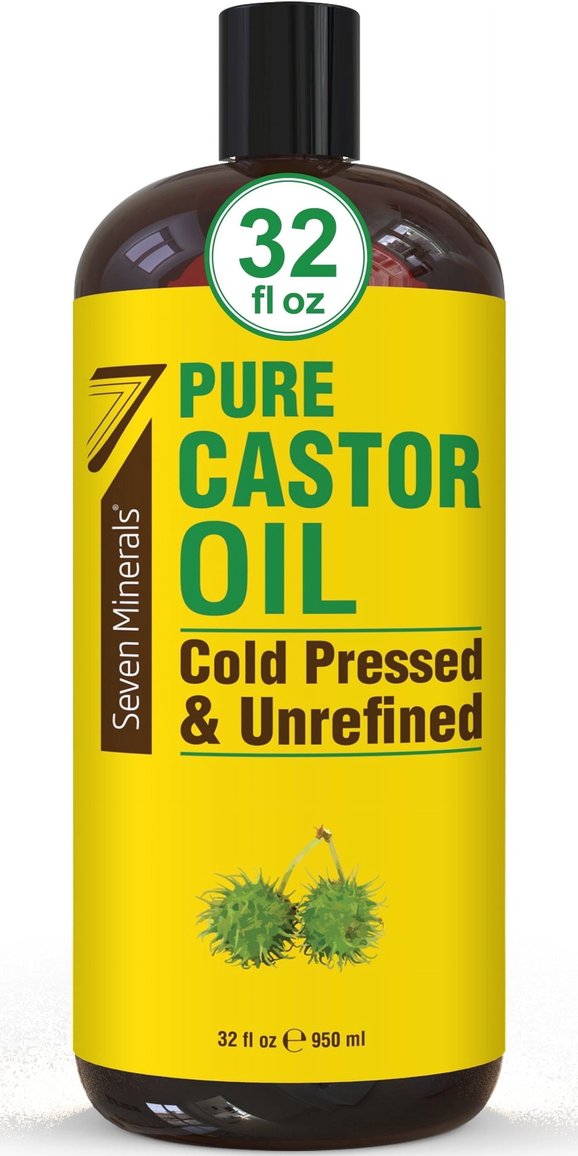 Seven Minerals Health Organic Cold Pressed Castor Oil - 32 fl oz ...