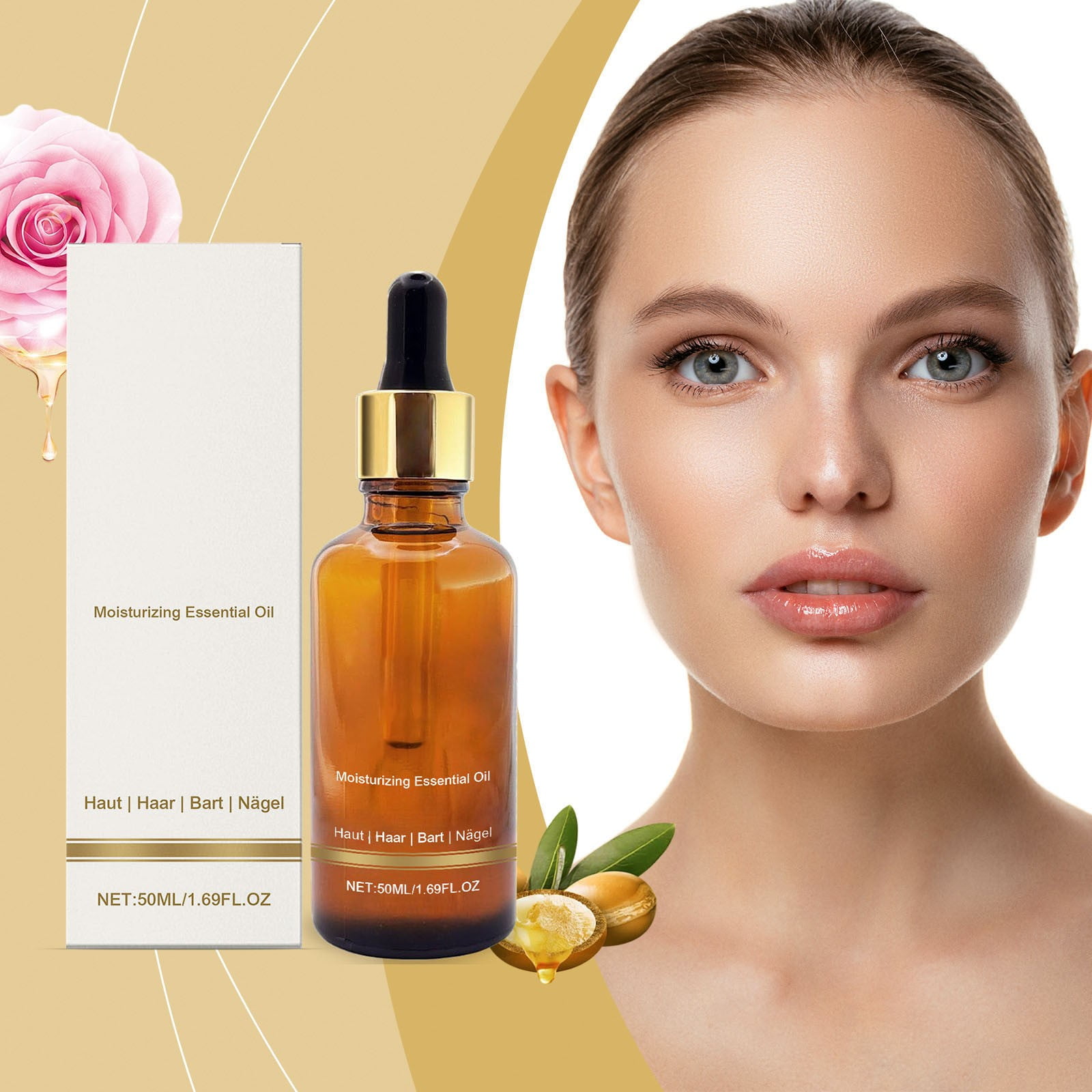 Cold Pressed Multi-Use Oil | Moisturizing & Brightening for Hair, Beard ...