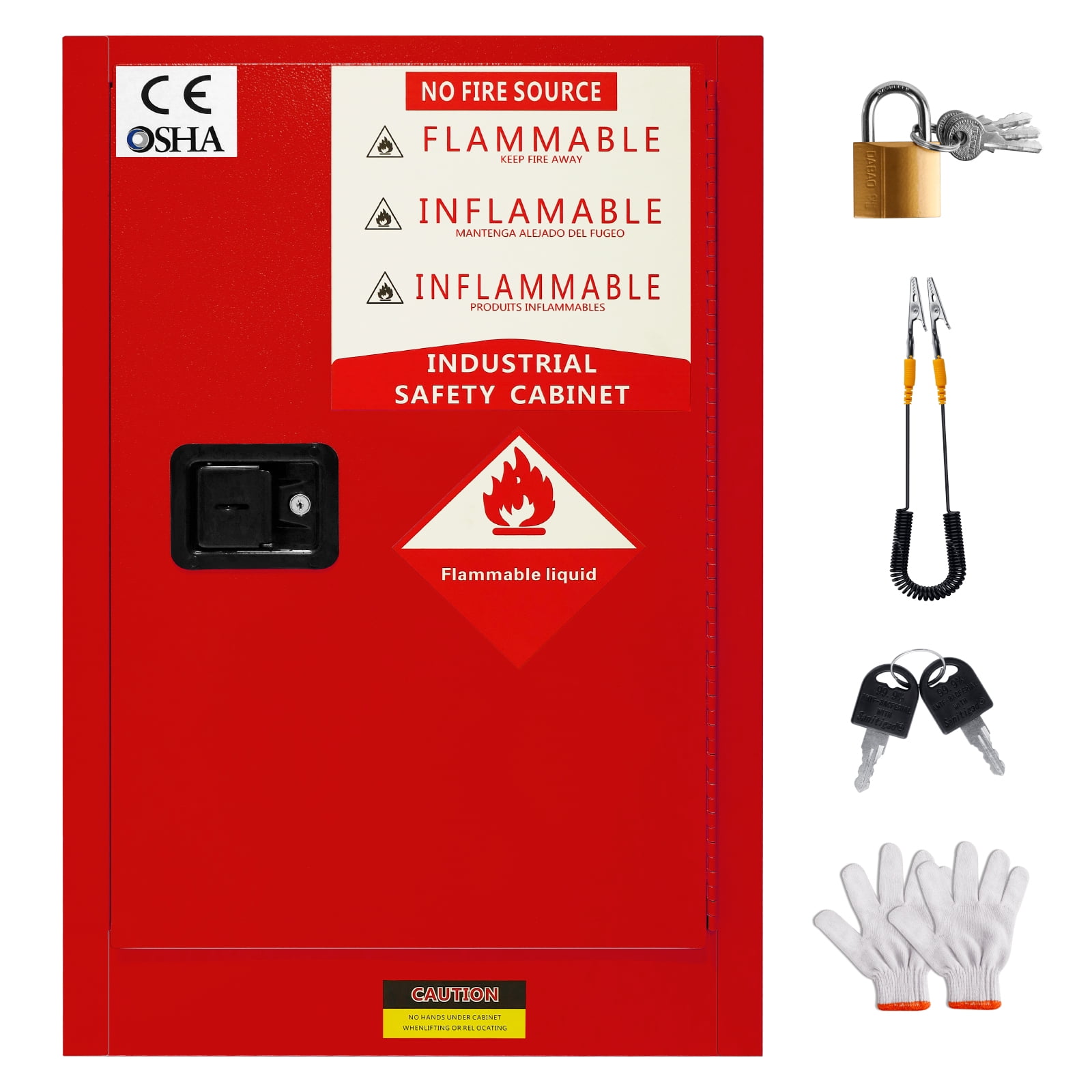 Cold - Rolled Steel Built 12 Gallon Flammable Storage Lockers ...