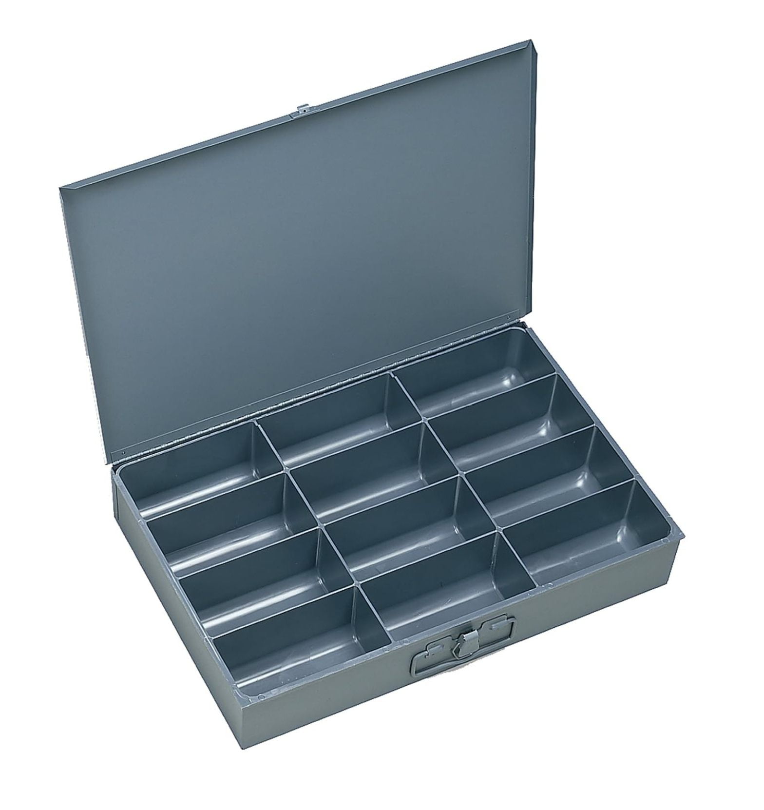 Cold Rolled Steel Storage Box, 18x12x3 Inch - 12 Compartment Organizer ...