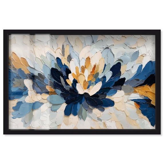 Cold Sea Shadowbox Print Pink Floral Wall Art by Art Remedy, Black ...