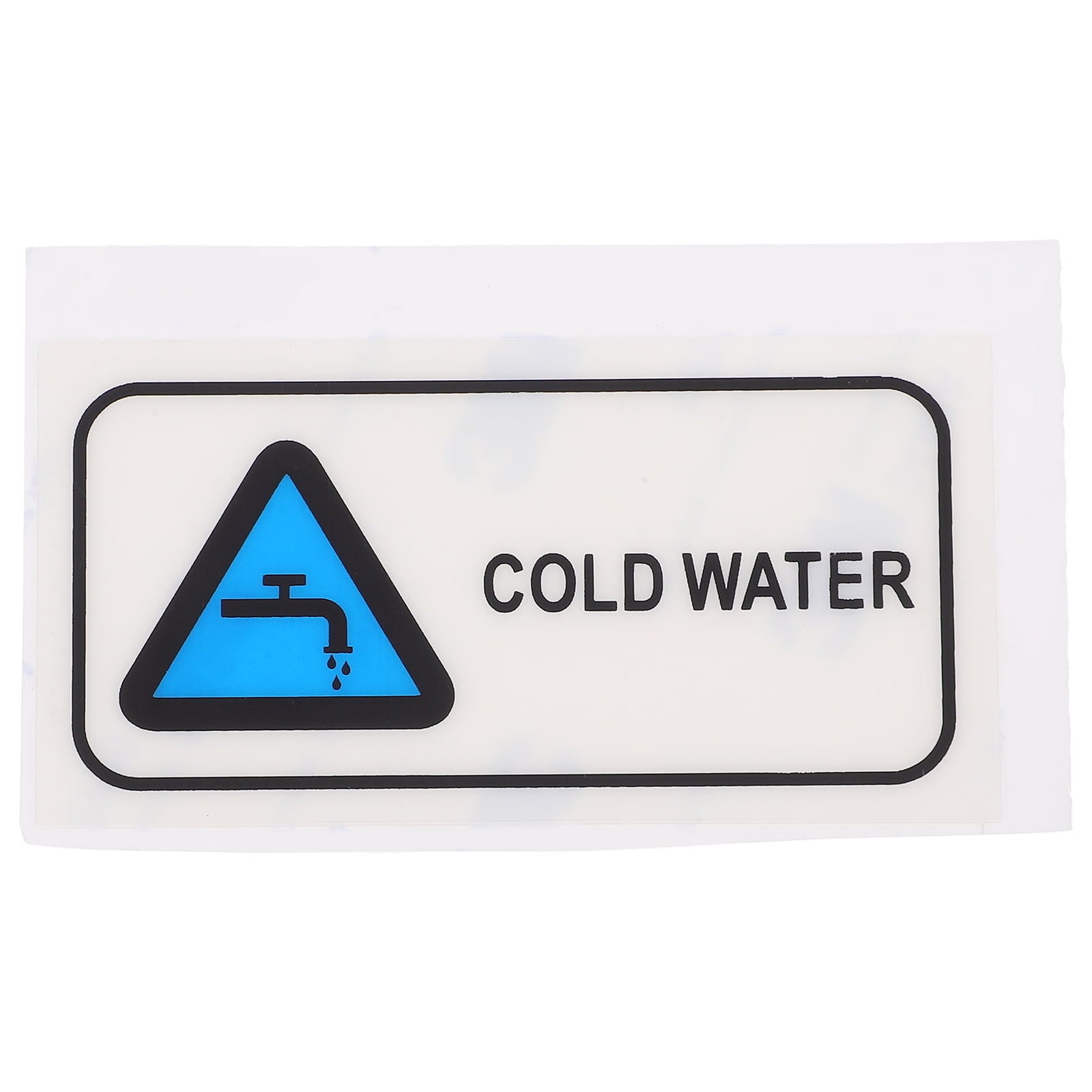 Cold Sign For Kitchen Cold Water Warning Stickers Cold Indicator Sign ...