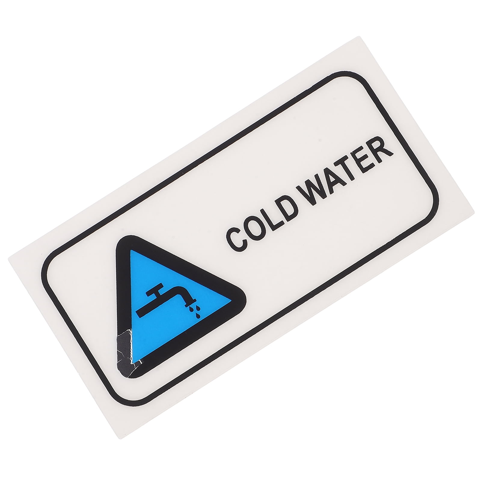 Cold Sign For Kitchen Cold Water Warning Stickers Cold Indicator Sign ...