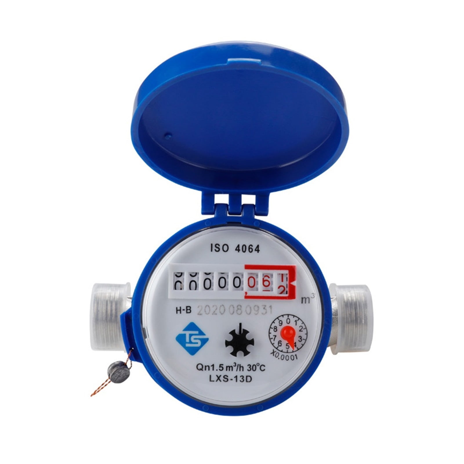 Cold Smart Water Meter Mechanical Rotary Wing Digital Pointer Measuring ...