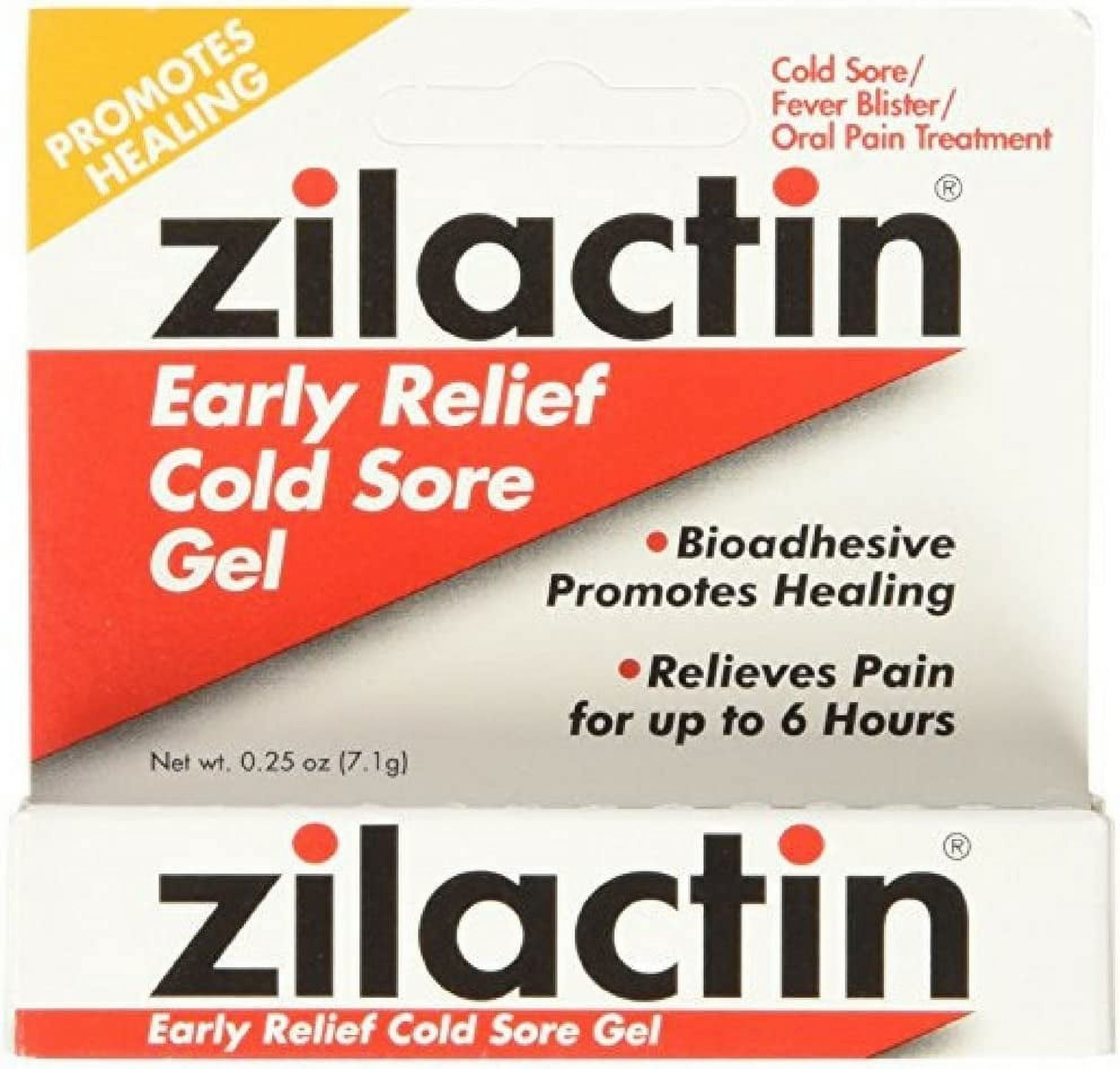 Cold Sore Gel, Medicated Gel 0.25 oz (Pack of 2) - Walmart.com