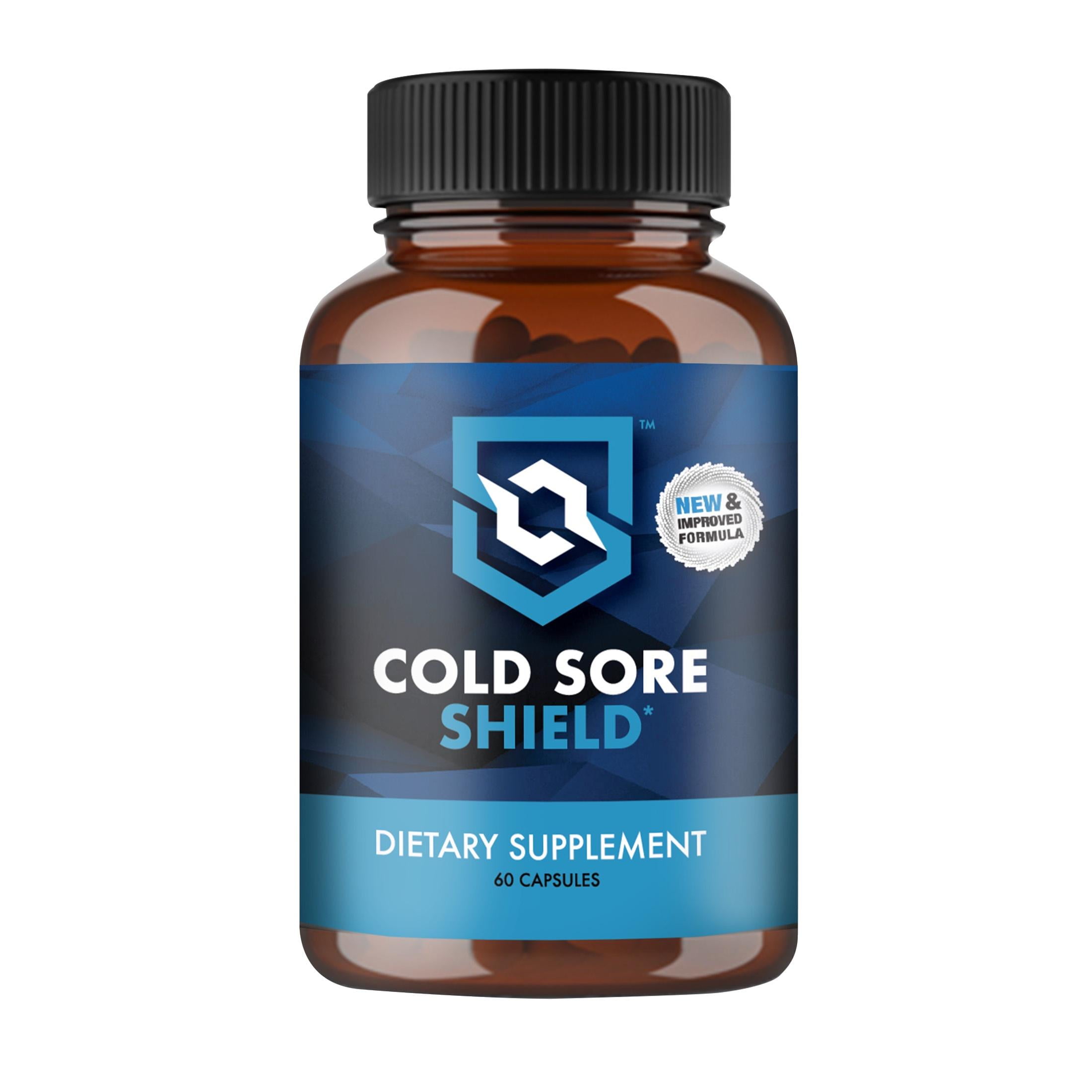 Cold Sore Shield Daily Cold Sore Support Supplement with L-Lysine Zinc ...
