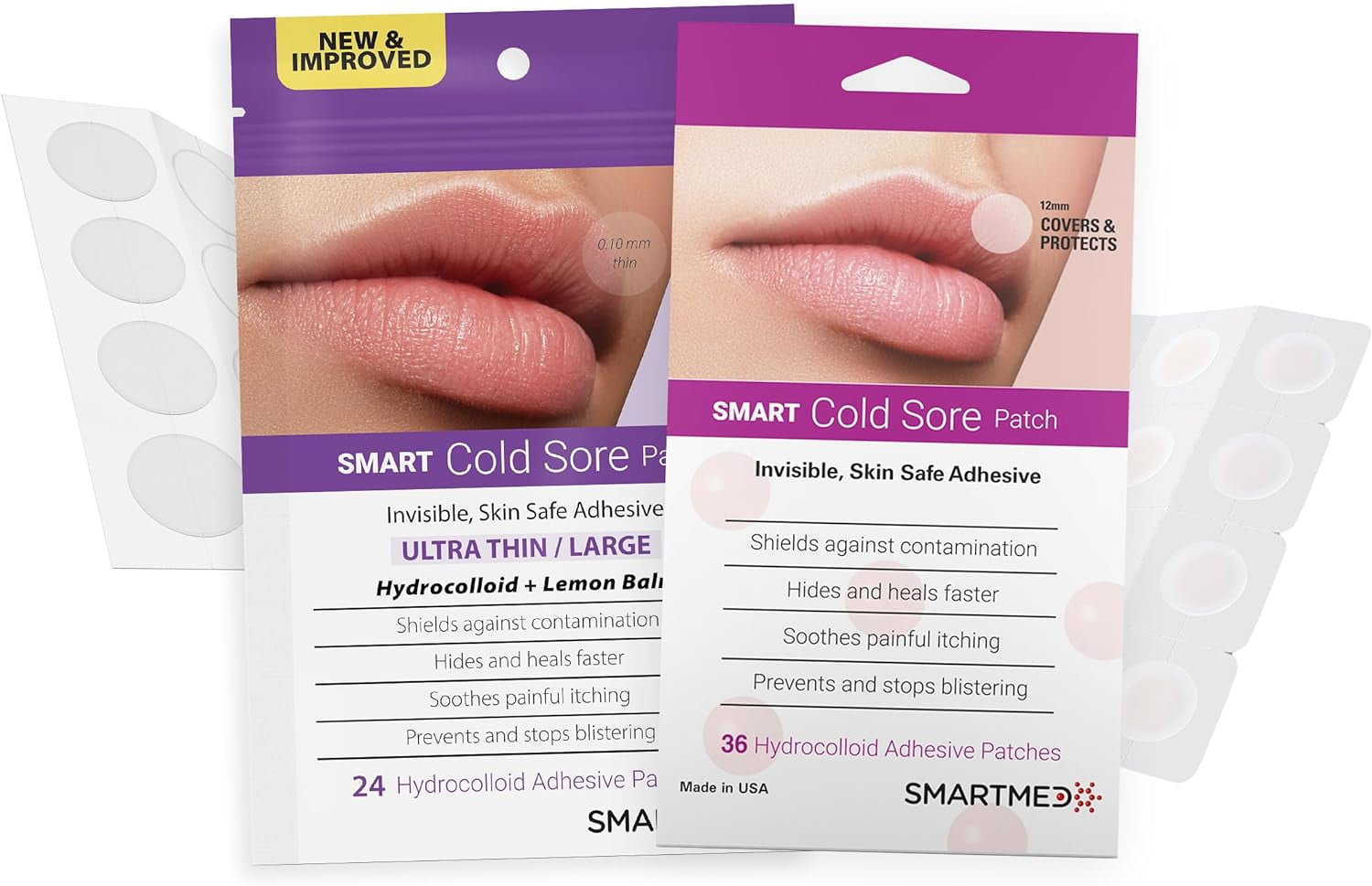 Cold Sore Treatment Patch Duo - Large Ultra Thin 15mm & Original Thin ...