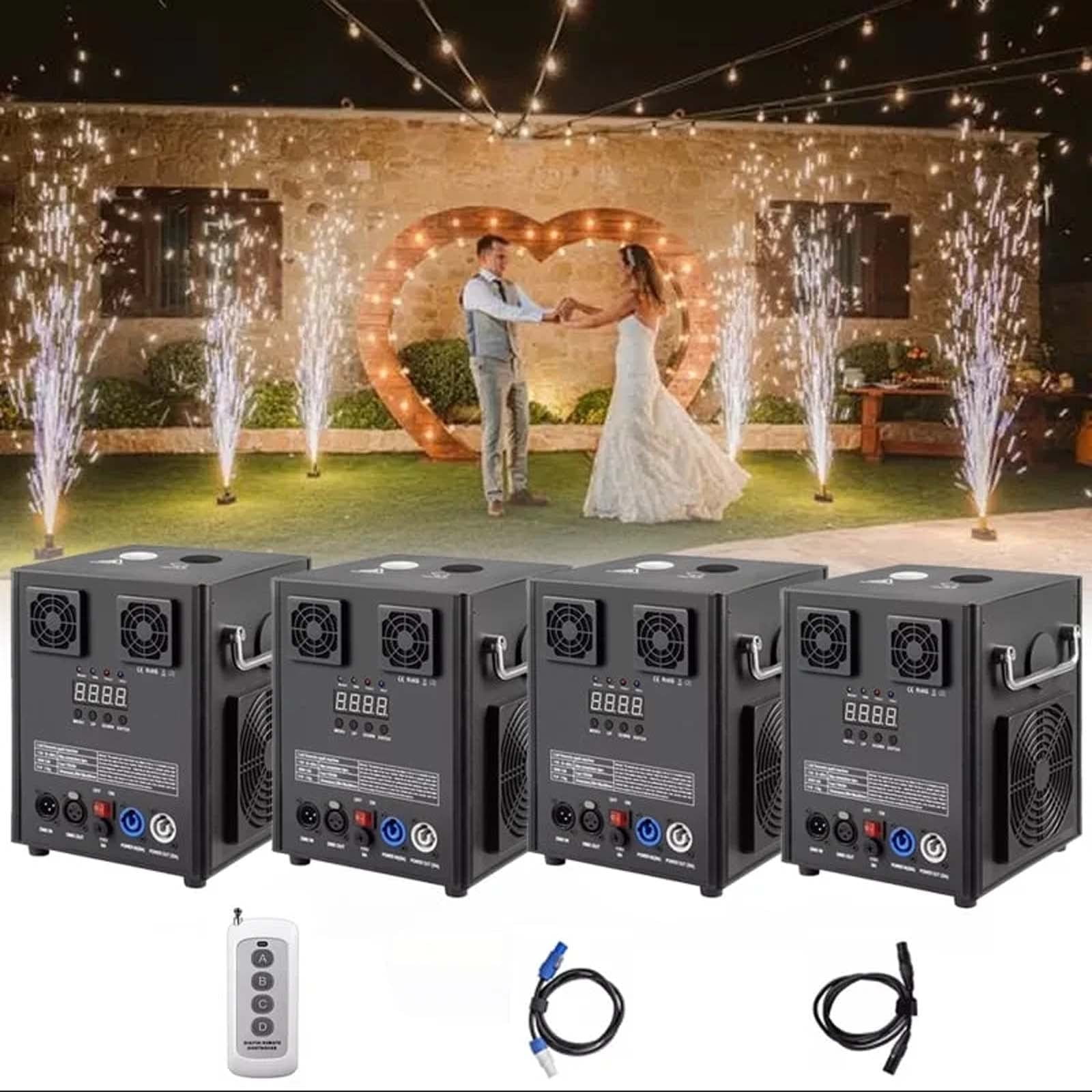 700W Cold Spark Machine Stage Effect DMX Firework DJ Event Party ...