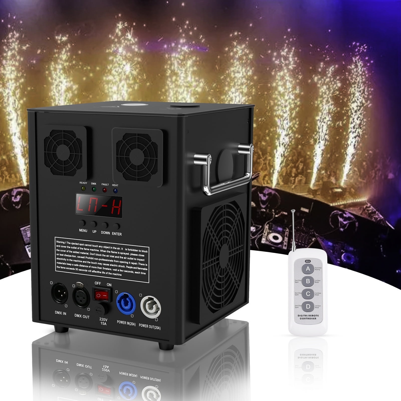 700W Cold Spark Machine Stage Effect DMX Firework DJ Event Party ...