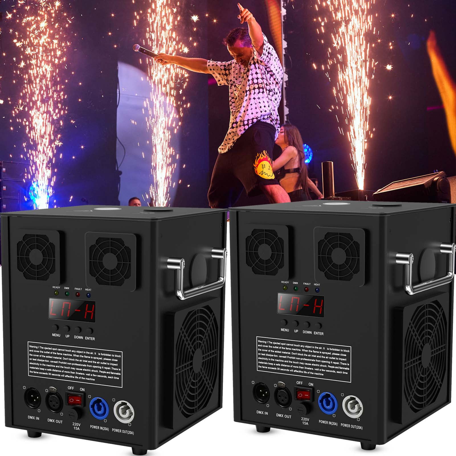Cold Spark Machine 700W Large Cold Spark Firework Machine 6.6-16ft for ...