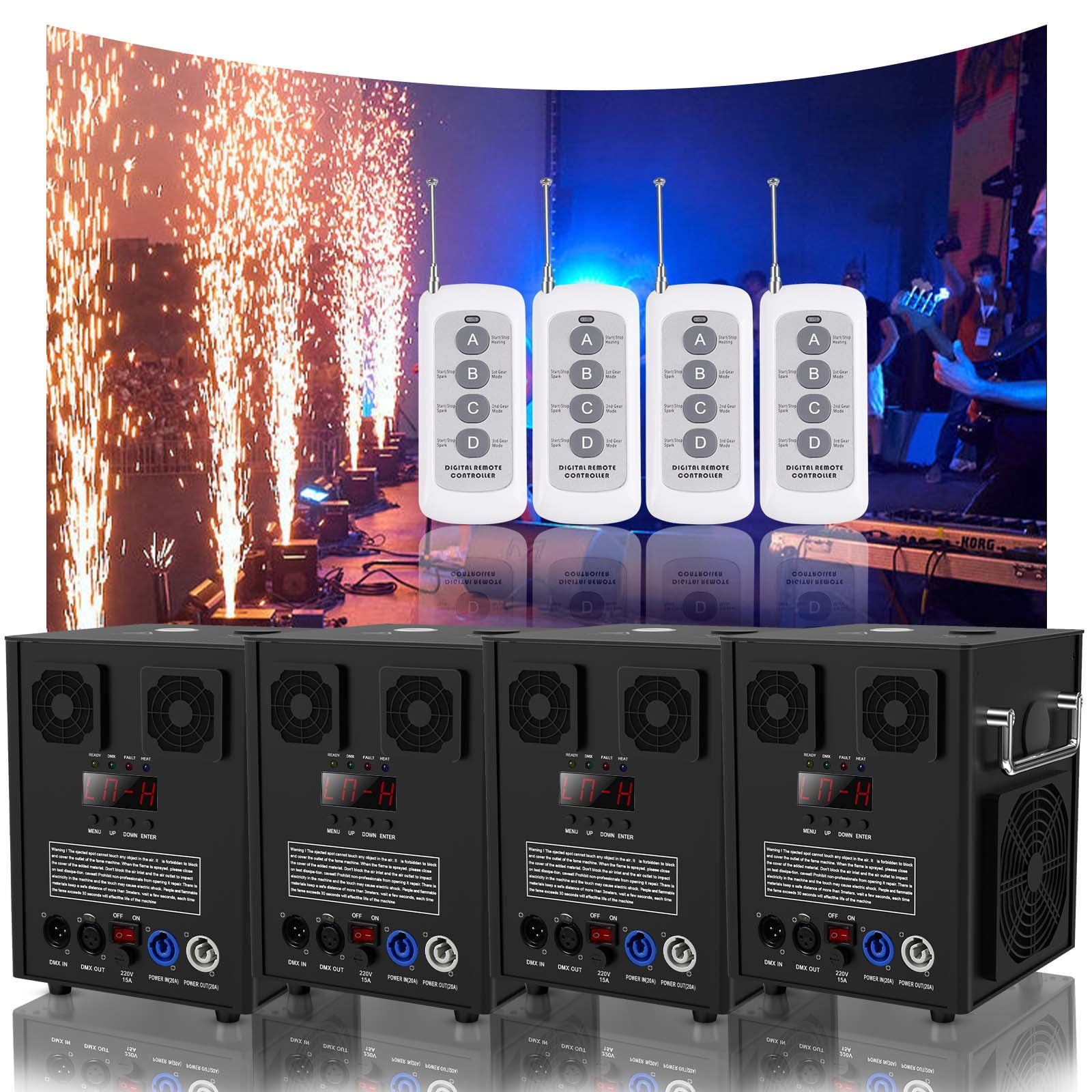 Cold Spark Machine 700W Large Cold Spark Firework Machine 6.6-16ft for ...