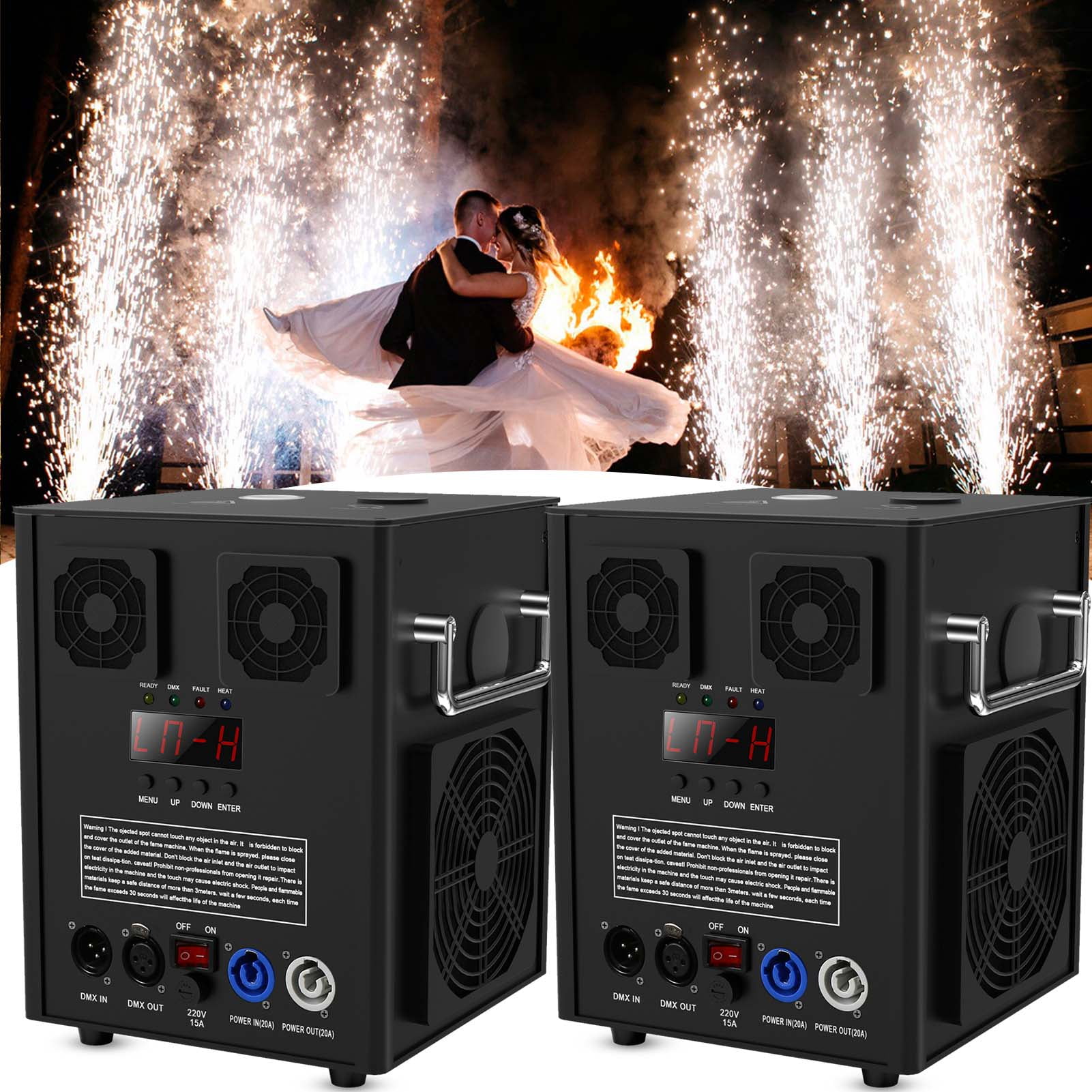 Cold Spark Machine 700W Large Cold Spark Firework Machine 6.6-16ft for ...