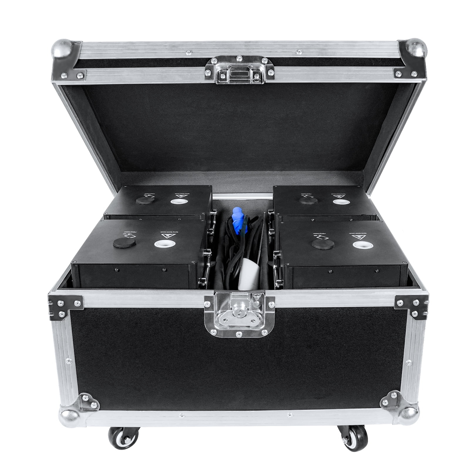 JAJALUYA Premium Leather 4-Piece DJ/Stage Case - DMX Cold Spark Machine ...